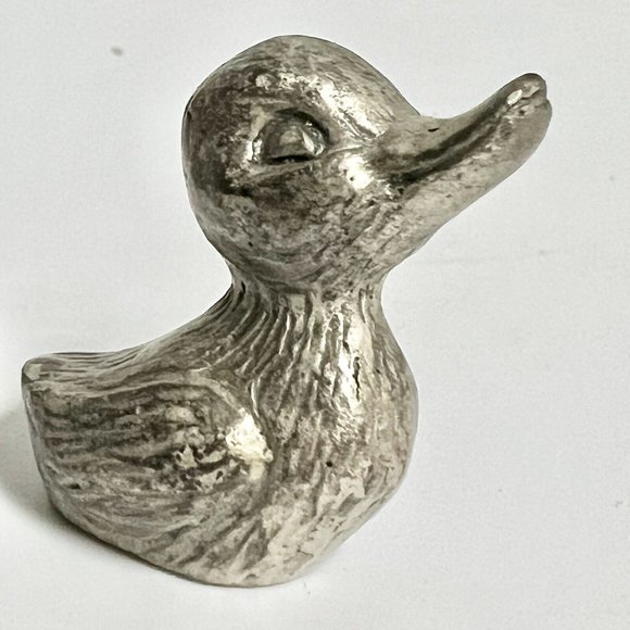 Unbranded | Accents | Miniature Pewter Duck Duckling Mini | Poshmark